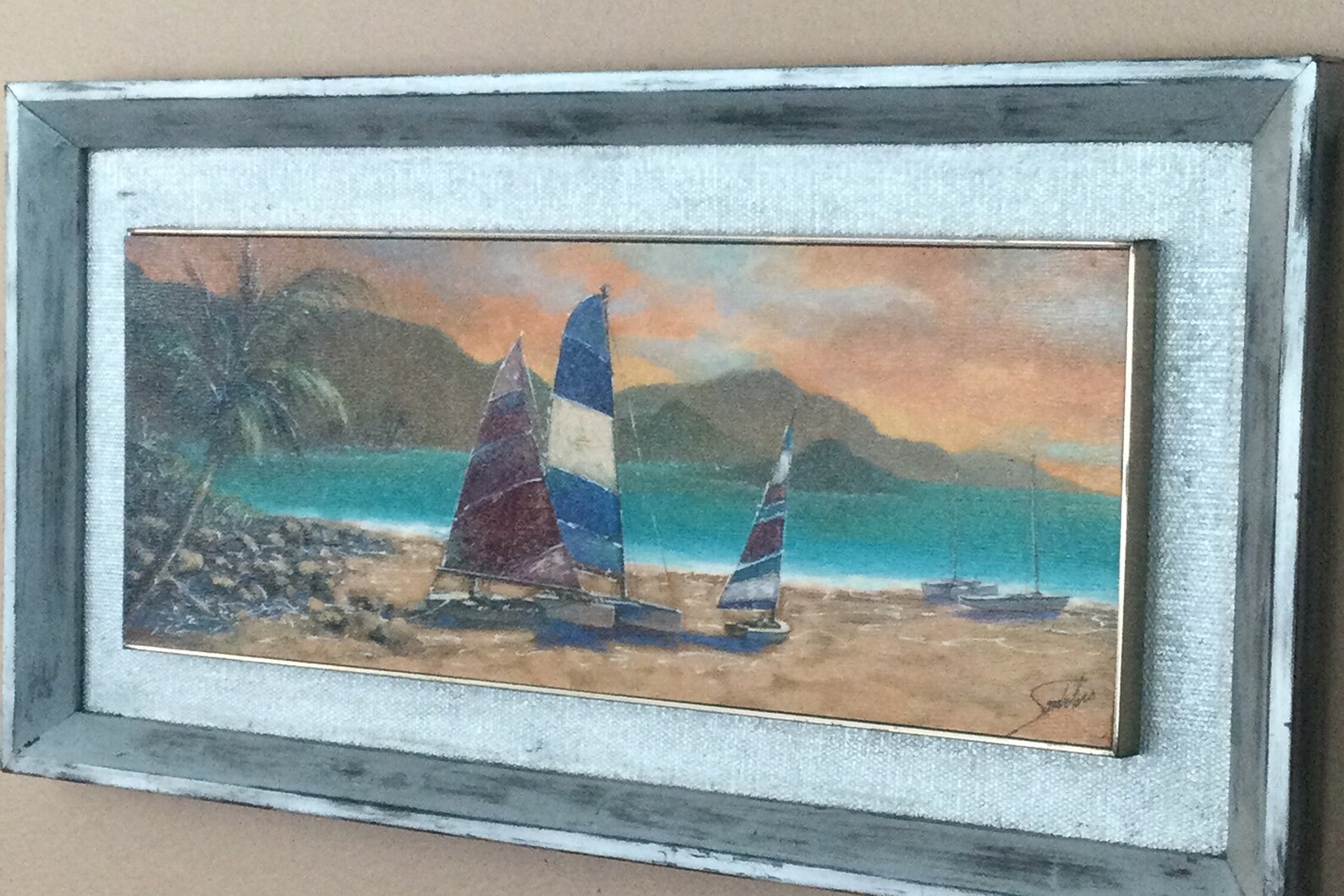 Original Oil Paintingsailing at the Beach Well Listed Artist Joe Sambataro Signed Sambataro - Etsy