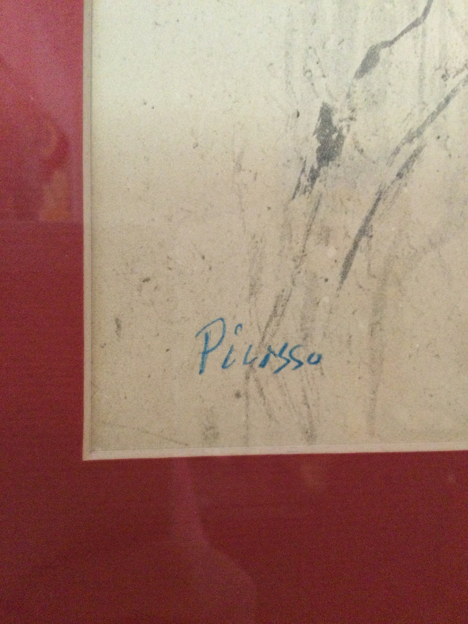 Pablo Picasso A Rare Early Lithograph His Rose Period " the Jester on ...