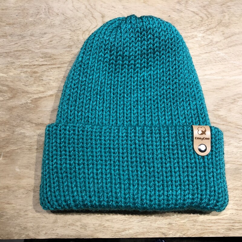 Teal Knit Beanie - Etsy