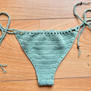 Crochet Pattern Bikini Set Easy Pattern Lace Brazilian Cheeky Bottoms Bralette Adjustable Summer ...
