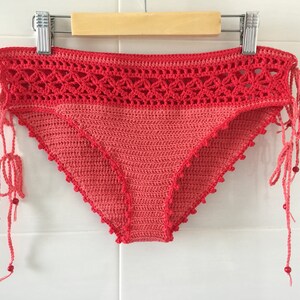 Crochet Pattern Bikini Bottoms High Waisted Adaptable Lace Underwear ...