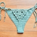 Crochet Pattern >> Bikini Set Easy Pattern Lace Brazilian Cheeky Bottoms Bralette Adjustable ...