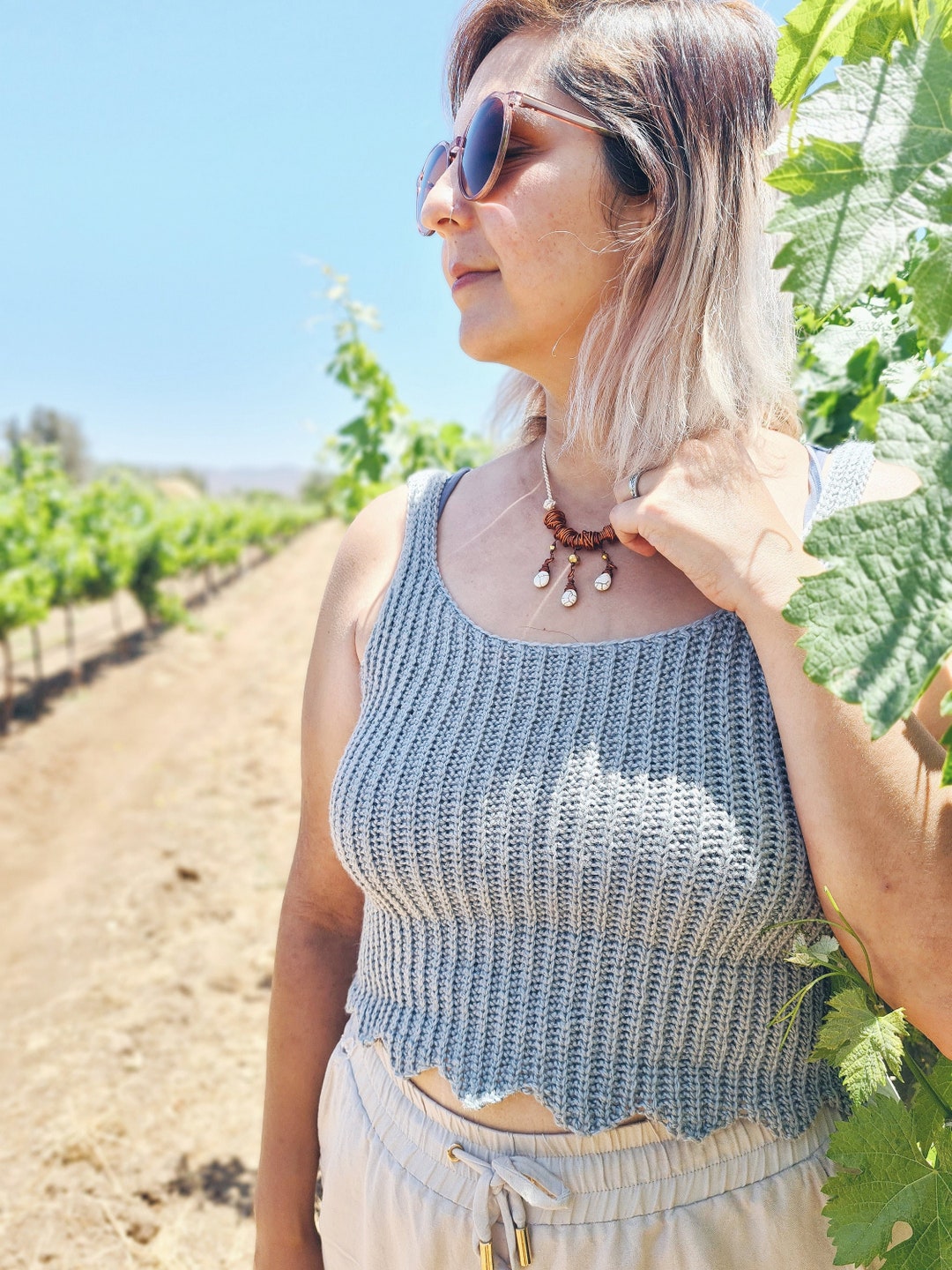 Crochet Pattern >> Ribbed Look Summer Basics Tank Top With Straps and ...