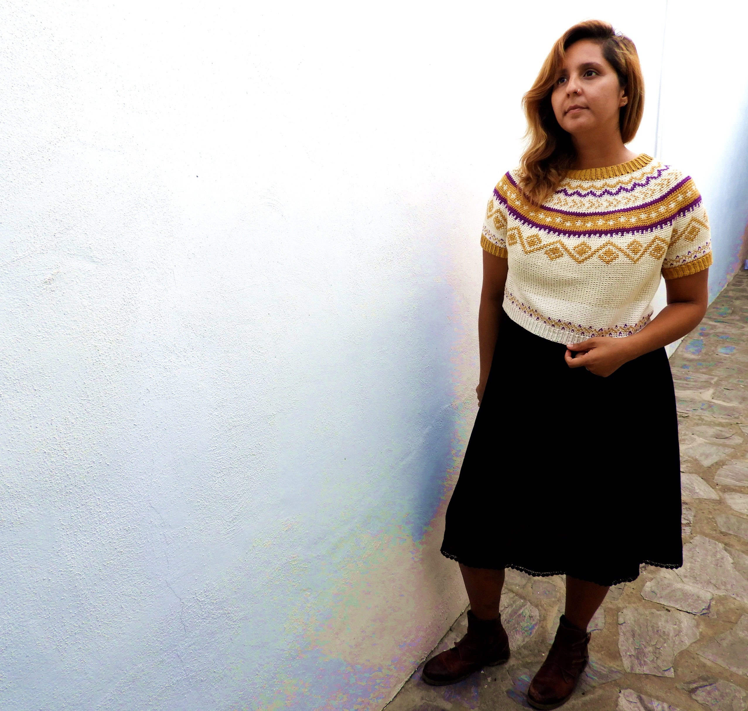 Aztec Sweater Crochet Pattern — Nomad Stitches