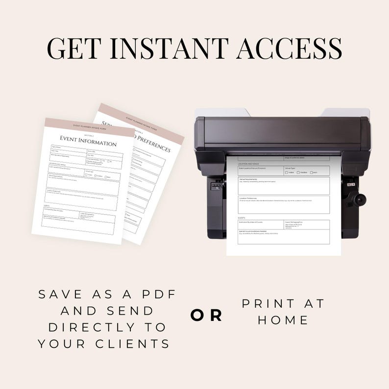 Event Planner Intake Form Template, Editable Event Management Form ...