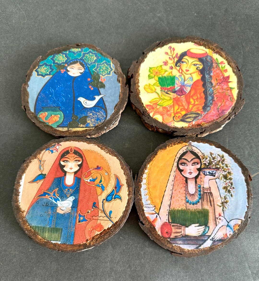 Set of 4 Khatoon Table Decorations Nowruz Haftseen - Etsy