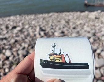 Tug Boat Stickers - Etsy
