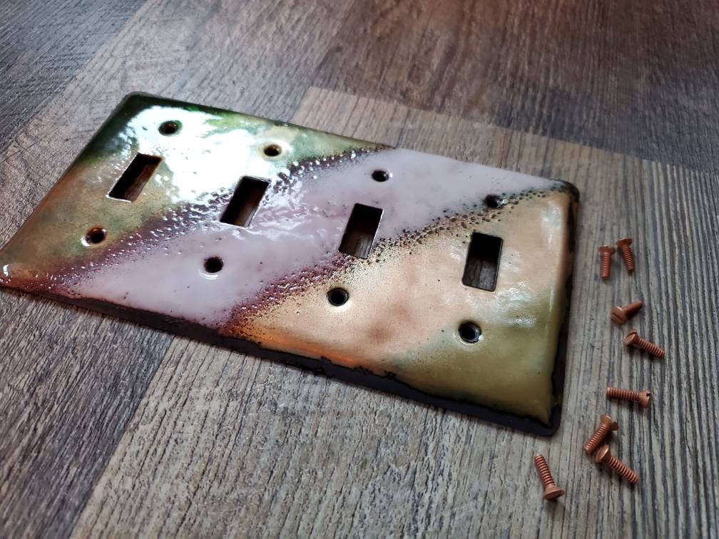 Translucent Metal Art Brilliant Colors Copper Enamel Art 4 - Etsy