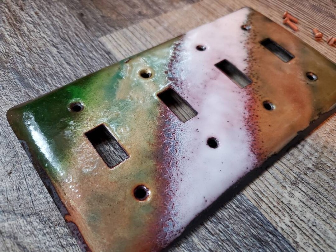 Translucent Metal Art, Brilliant Colors, Copper Enamel Art, 4 Prong ...