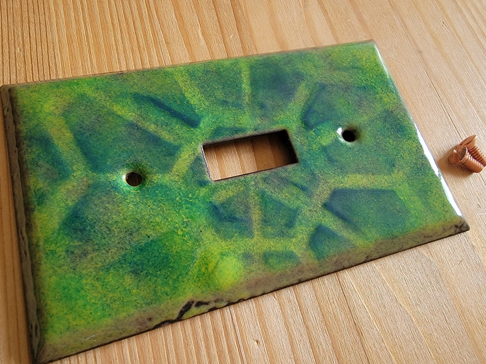 Single Light Switch Cover, Light Treasure, Functional Copper Art ...