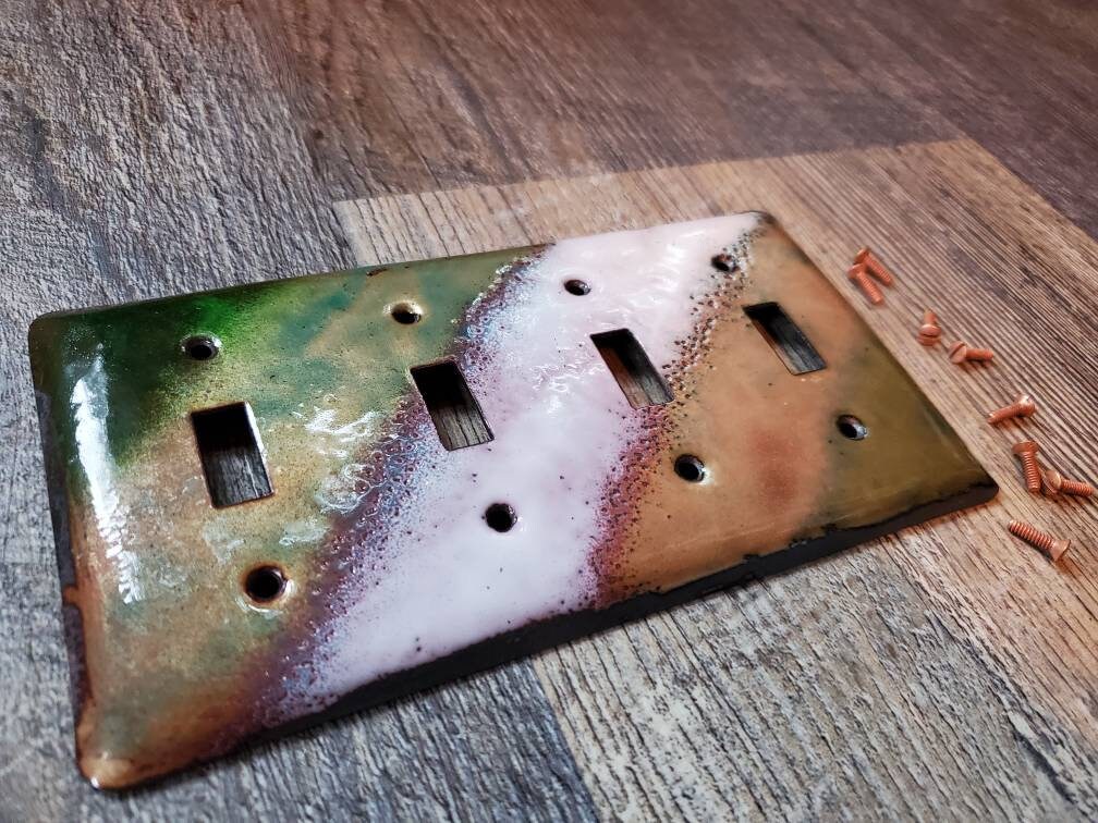 Translucent Metal Art Brilliant Colors Copper Enamel Art 4 - Etsy