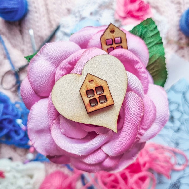 Tiny House Buttons Home Sweet Home for Homemade and - Etsy UK