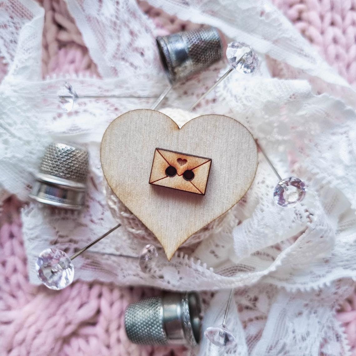 Tiny Envelope Buttons | Love Letter Buttons |wedding Invitations ...