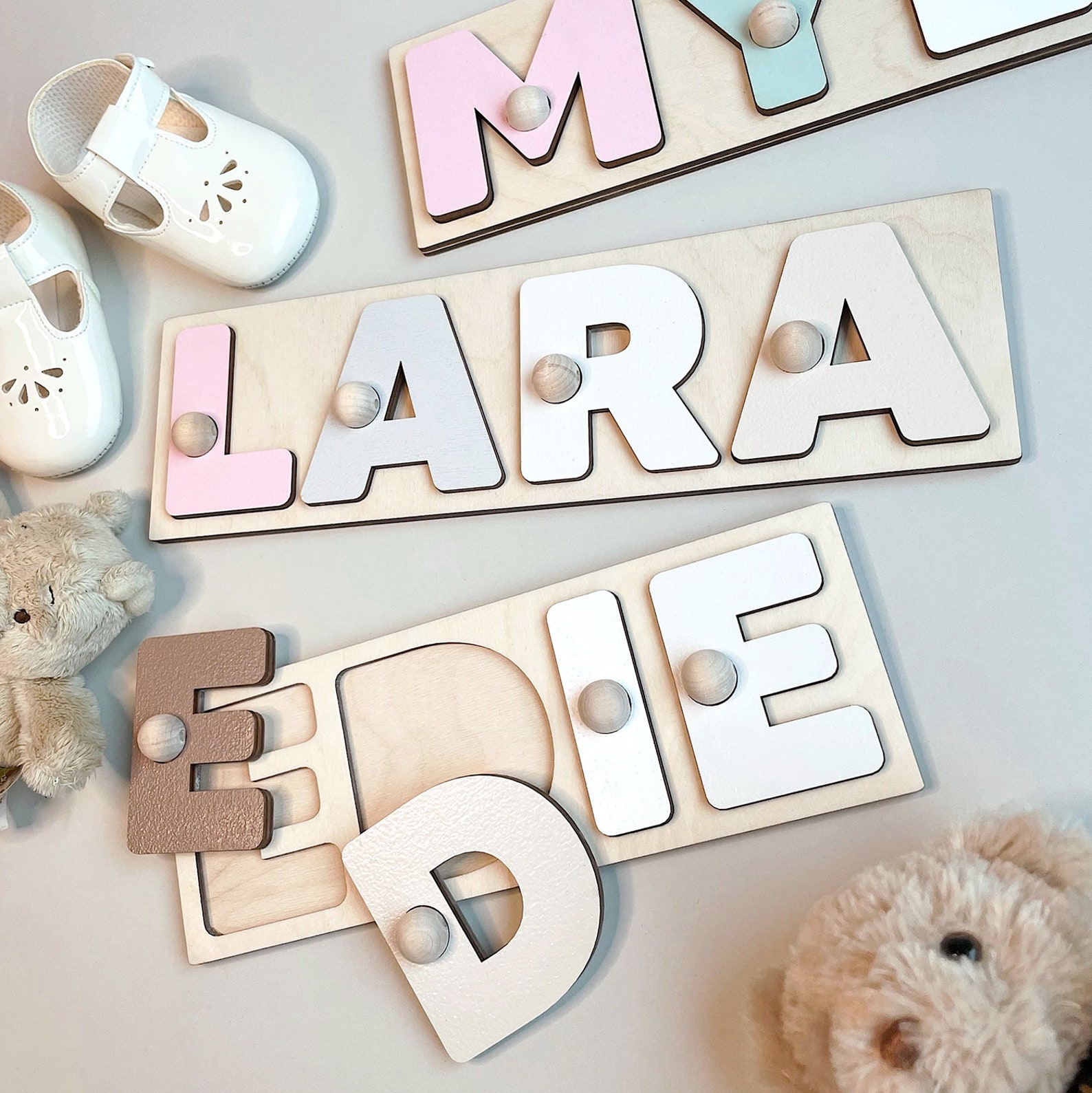Name Puzzle With Pegs Custom Name Personalized Gift for Toddlers First ...