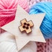 Small Wooden Cross Buttons for Handicrafts - Sewing, Knitting ...