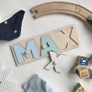 Custom 3D Puzzles With Pegs for Toddlers Personalized Gift for Baby ...