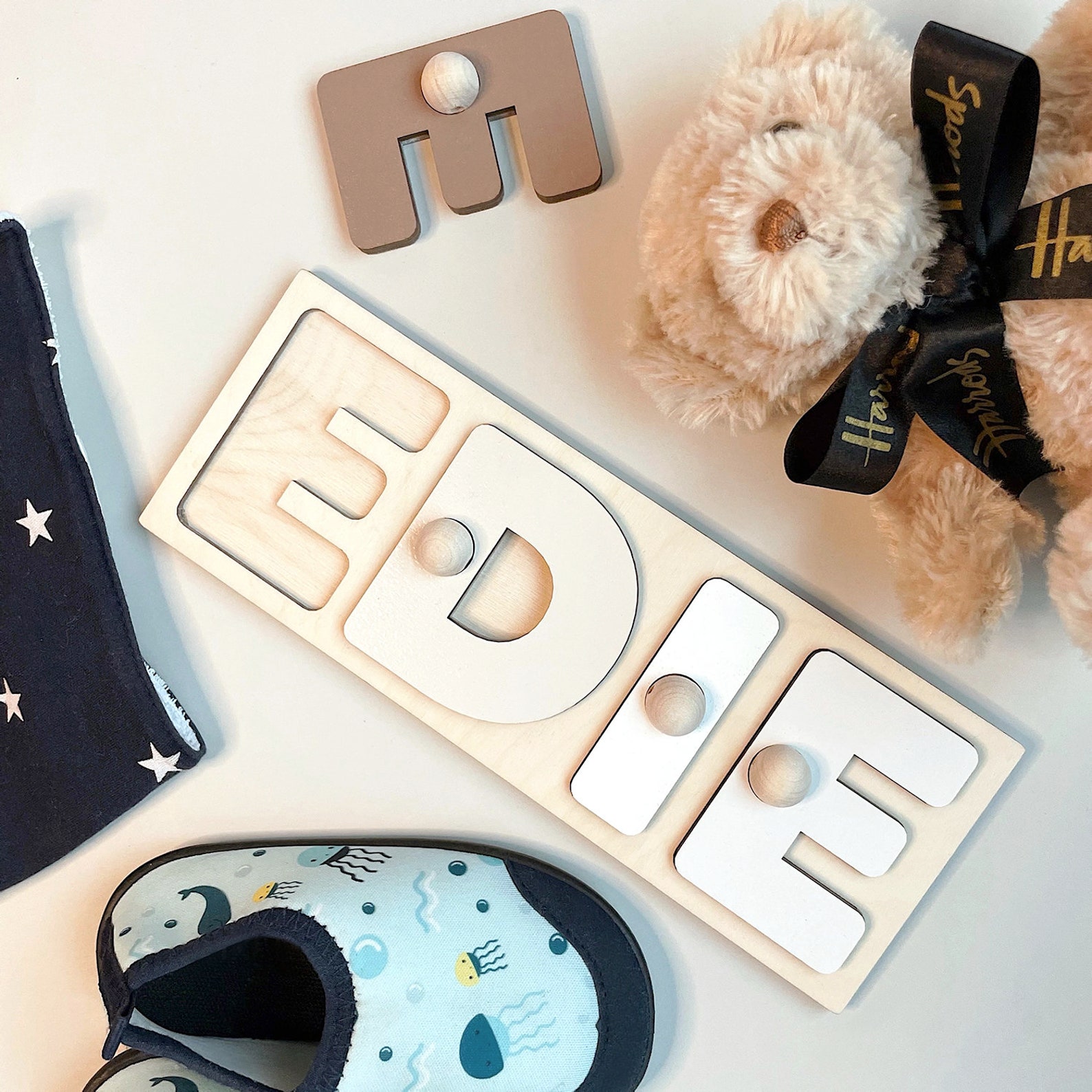 Name Puzzle With Pegs Custom Name Personalized Gift for Toddlers First ...