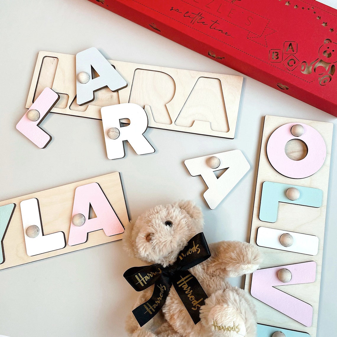 Name Puzzle With Pegs Custom Name Personalized Gift for Toddlers First ...