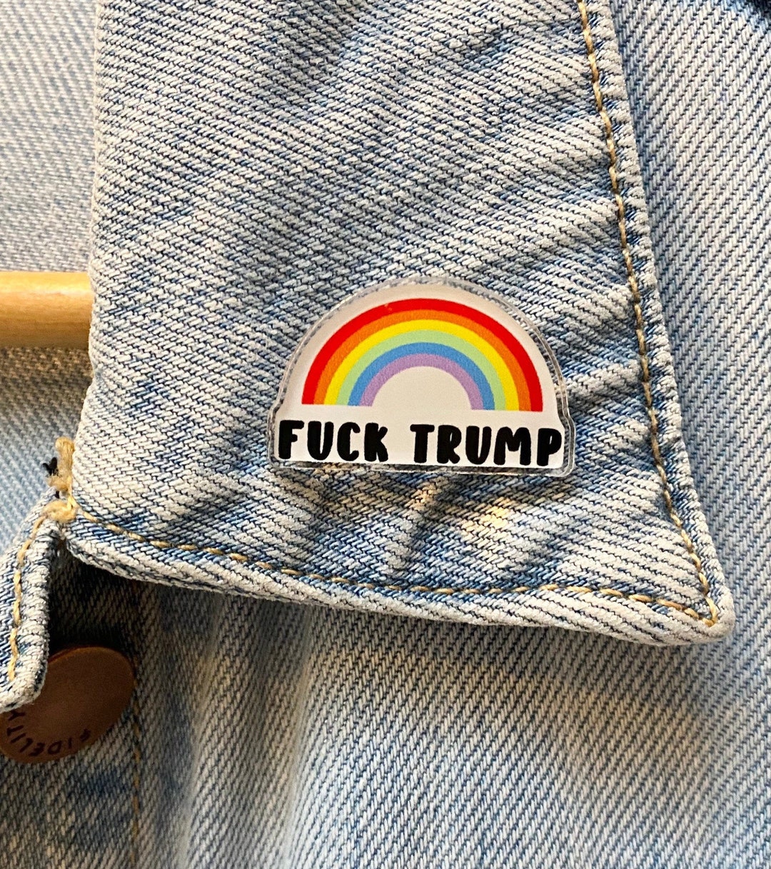 F Trump Pride Pin - Etsy