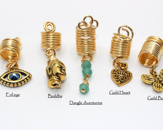 Choose Your Charm Jewelry| Talisman Loc Charms| Metal Loc Charms ...