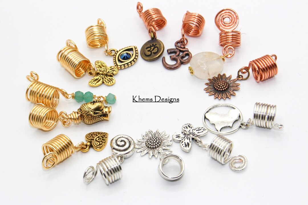 Choose Your Charm Jewelry| Talisman Loc Charms| Metal Loc Charms ...