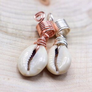 Cowrie Shell Hair Charms| Cowry Loc Jewelry| Handmade Hair Charms| Hair ...