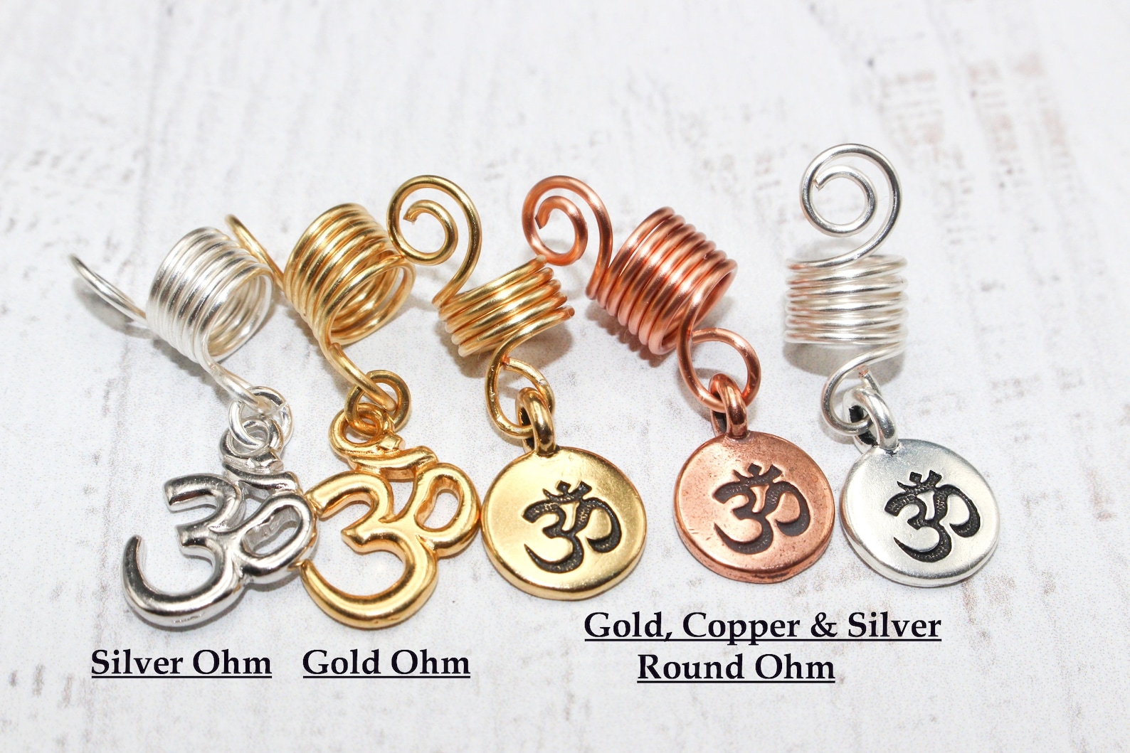 Choose Your Charm Jewelry| Talisman Loc Charms| Metal Loc Charms ...