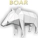 Boar Papercraft Template, Instant Download - Etsy