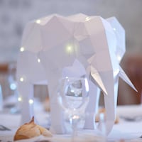 Papercraft Elephant, SVG, PDF. Paper Craft Elephant Model, Elephant PDF ...