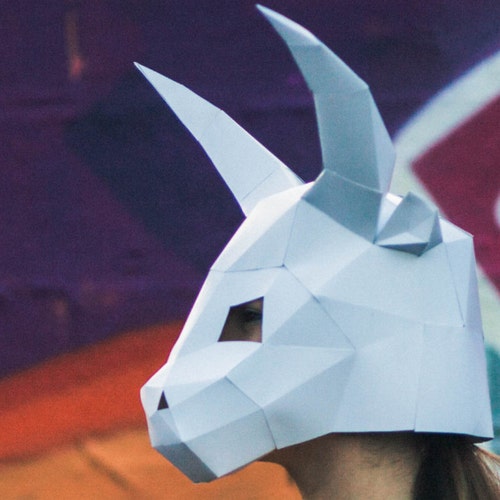 Paper Bull /ox Mask Papercraft Template Festival Mask DIY - Etsy