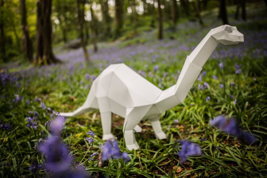 Brontosaurus Dino, Papercraft Template, DIY Paper Pet Bronto Dinosaur ...