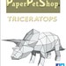 Triceratops, Printable Papercraft Template, DIY Lowpoly Paper Pet ...