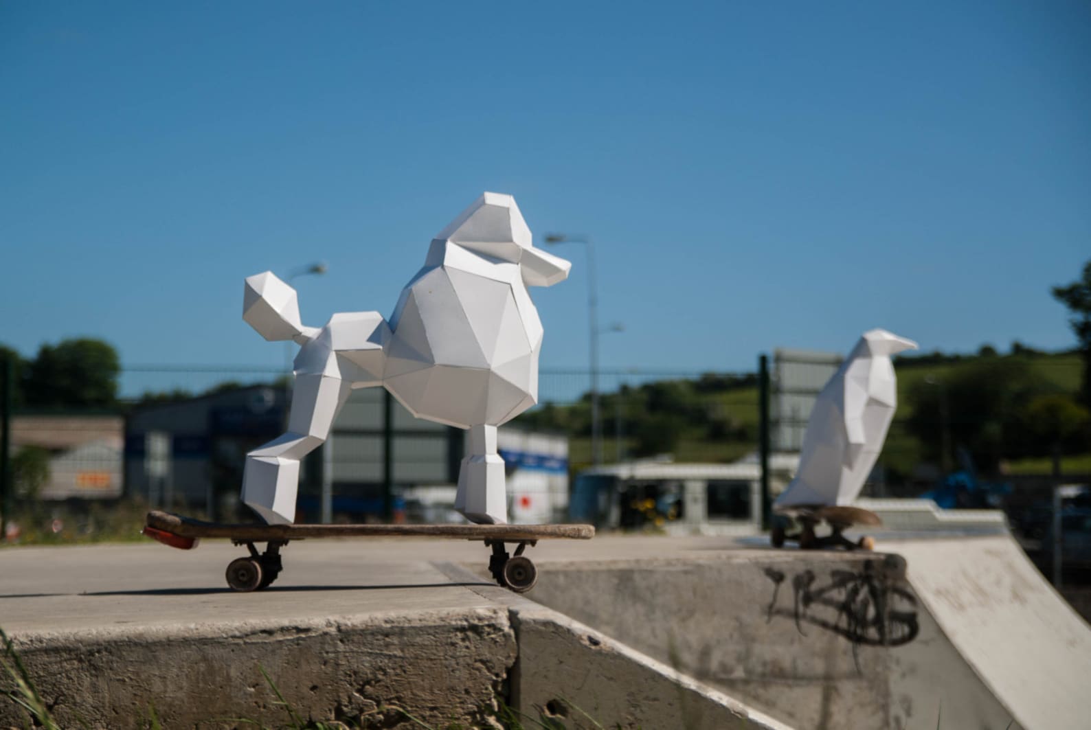 Paper Poodle, Papercraft Template, DIY Paper Pet Dog, 2018 Year of the ...