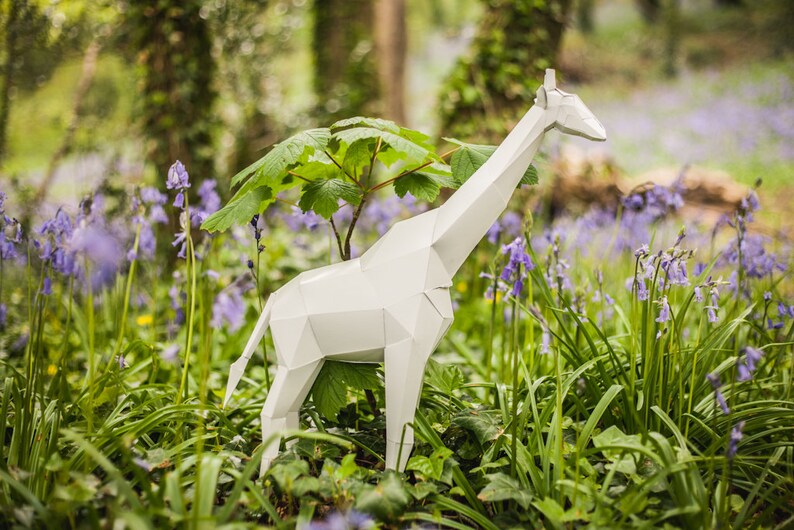 Giraffe Printable Papercraft Template Paper Model | Etsy UK