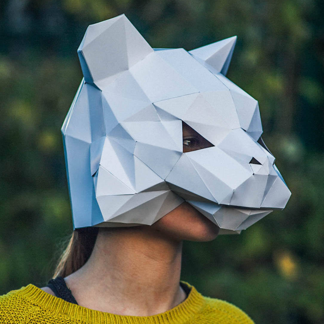 Paper Tiger Papercraft Template Halloween Festival Mask DIY | Etsy