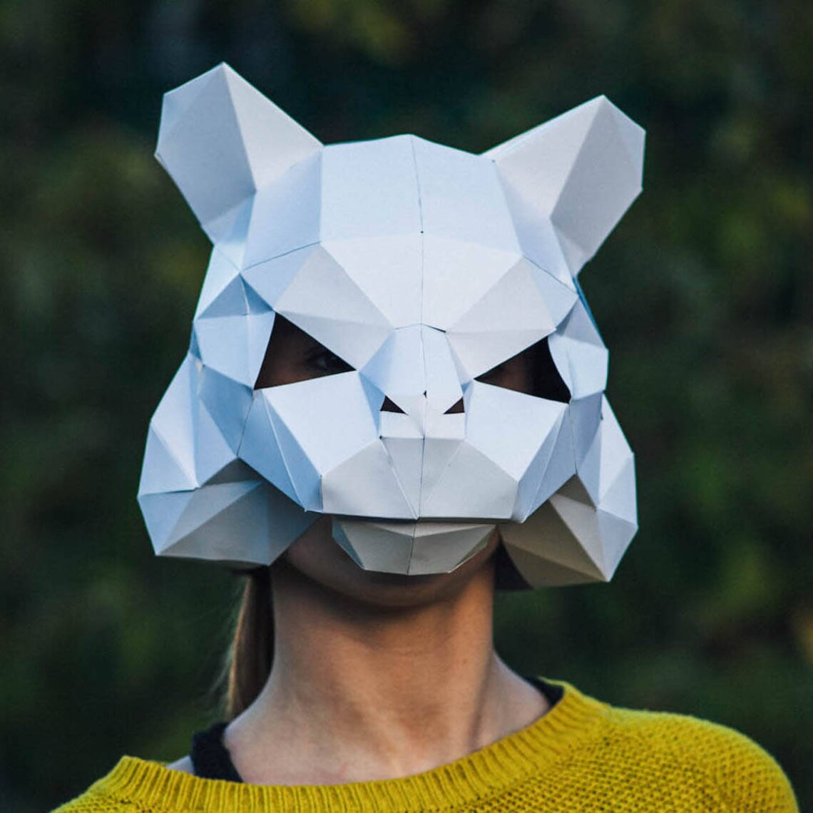 Paper Tiger Papercraft Template Halloween Festival Mask DIY | Etsy