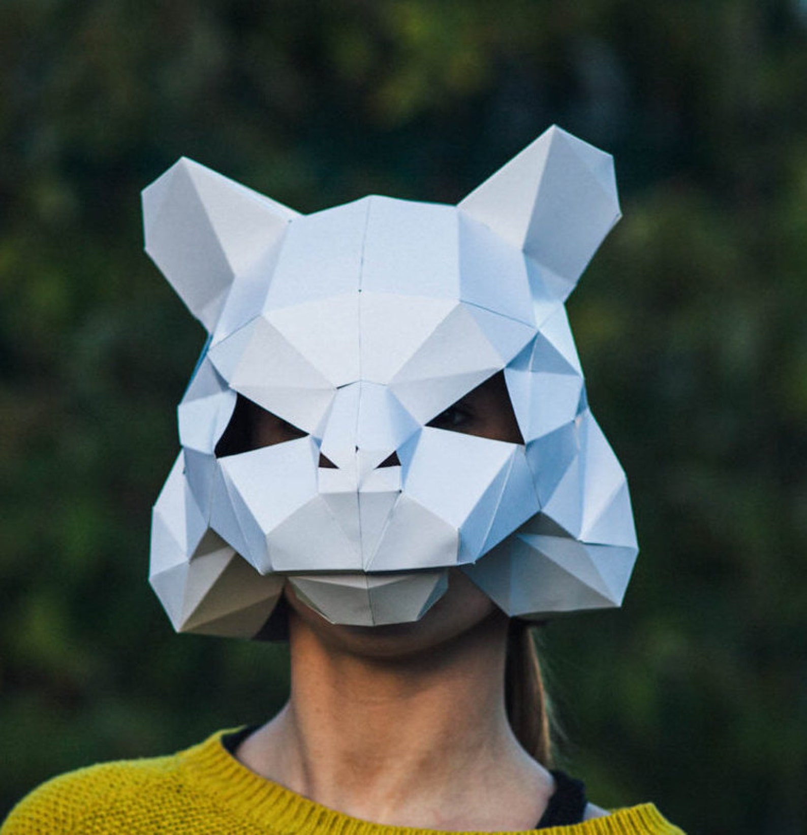 Paper Tiger Papercraft Template Halloween Festival Mask DIY | Etsy