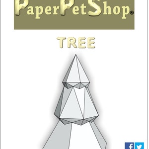 Printable Christmas Tree Papercraft Decoration, Instant Download - Etsy