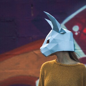 Paper Bull /ox Mask, Papercraft Template, Festival Mask, DIY Instant ...