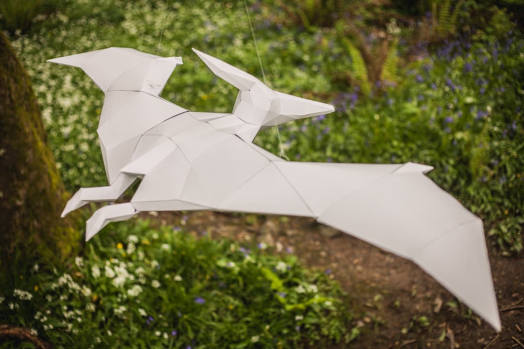 Pet Pteranodon, 3d Papercraft Dinosaur Template. Printable Pdf. Boys ...