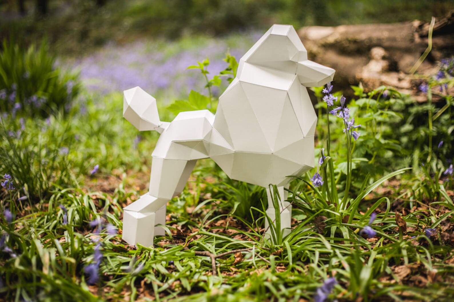 Paper Poodle, Papercraft Template, DIY Paper Pet Dog, 2018 Year of the ...