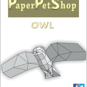 Owl Papercraft Template, DIY Origami Paper Forest Pet - Etsy