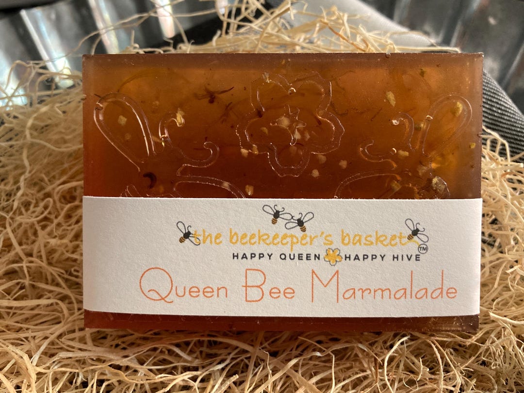 Queen Bee Marmalade Honeybee Glycerin Body Bar, Bee Soap, Calendula ...