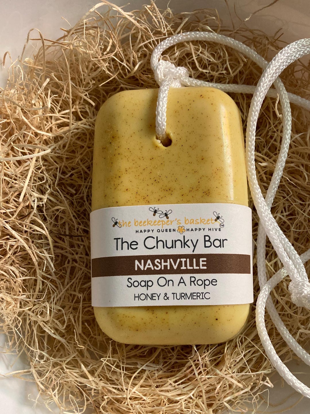 The Chunky Bar Nashville Soap on A Rope- NEW! Larger Bar! Cologne Soap ...