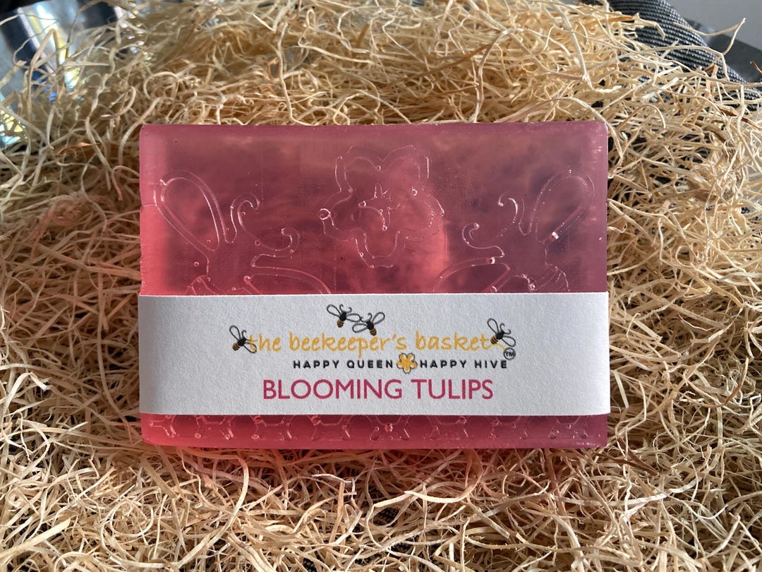 Blooming Tulips Glycerin Soap: Honeybee Design, Moisturizing - Etsy