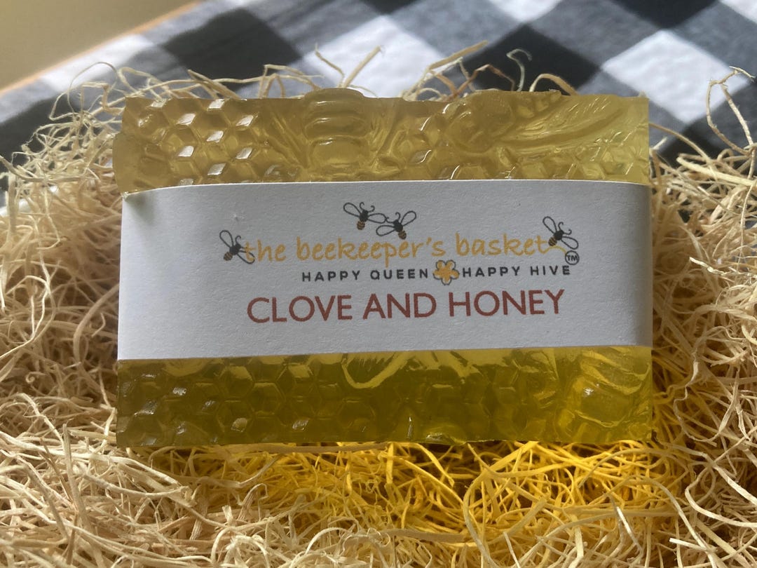 Clove and Honey Honeybee Glycerin Body Bar, Detergent-free Soap, Honey Soap, Clove Soap, Bee ...
