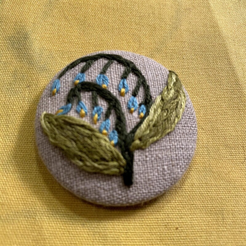 Button Brooch - Etsy