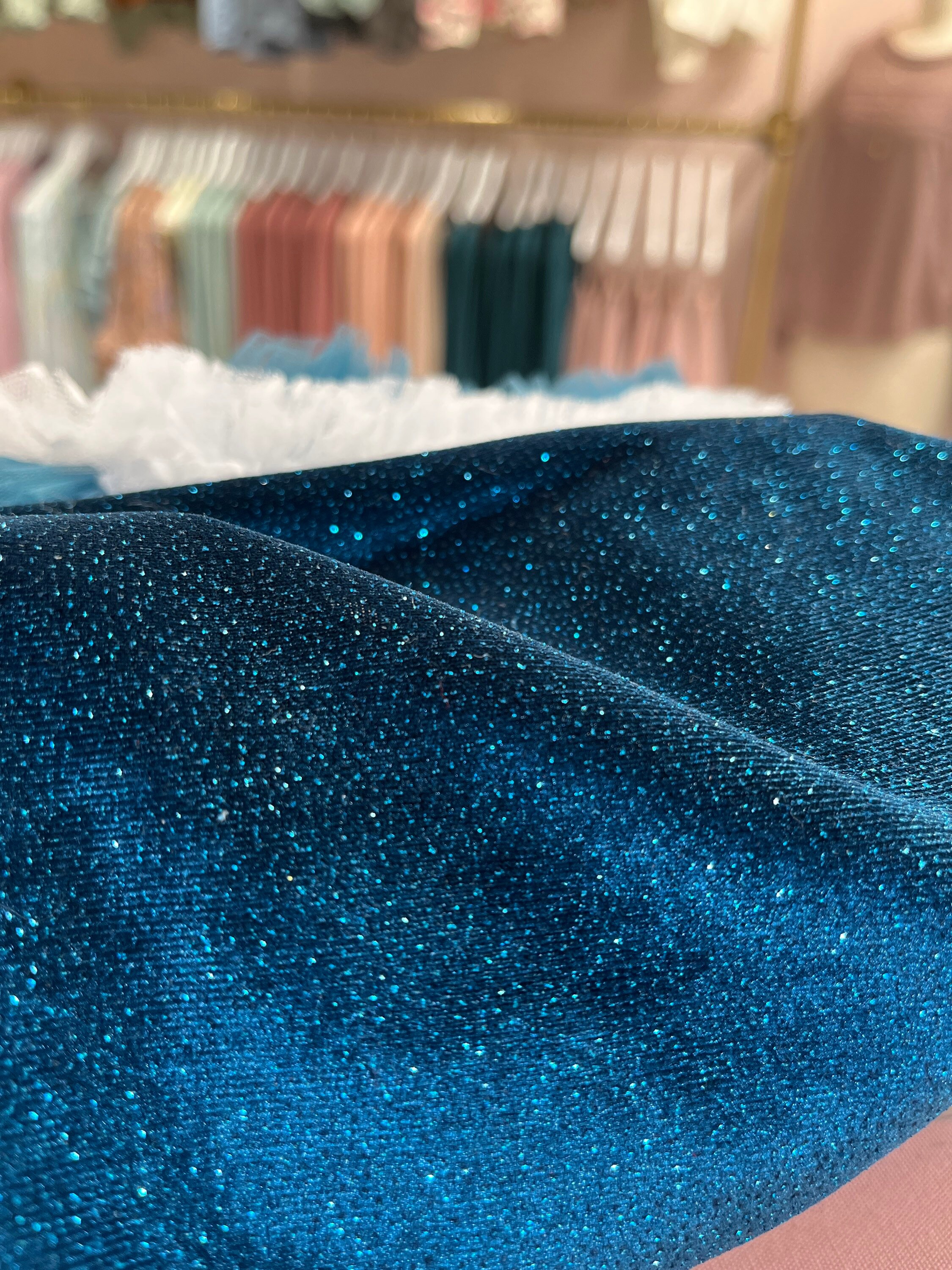 Blue Velvet Photo Prop Cape / Glitter / Flower Girl Proposal - Etsy