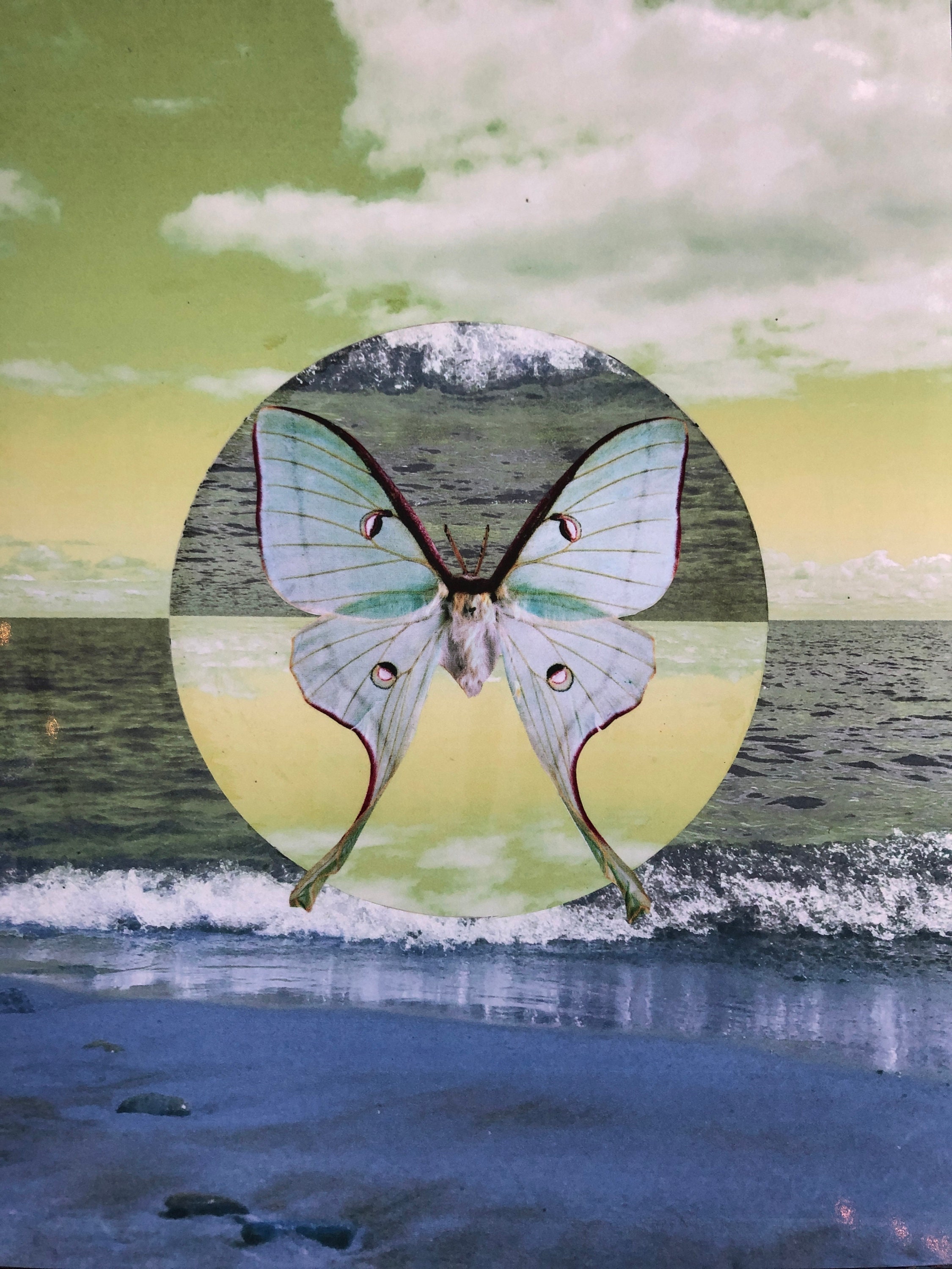 Paper Collage Art Print * 8.5 X 11 * by Okay Collage * Free Shipping to ...
