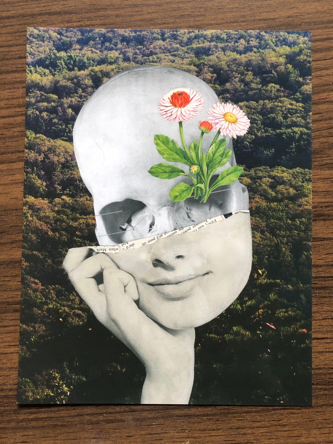 Paper Collage Art Print * 8.5 X 11 * by Okay Collage * Free Shipping to ...